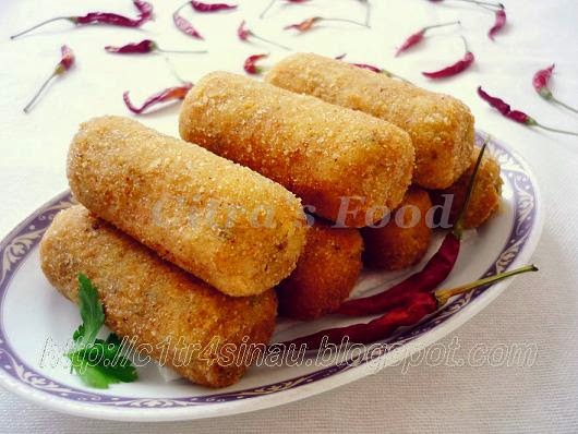 Citra's Home Diary: Kroket Kentang ayam ( Potato Chicken Croquettes)