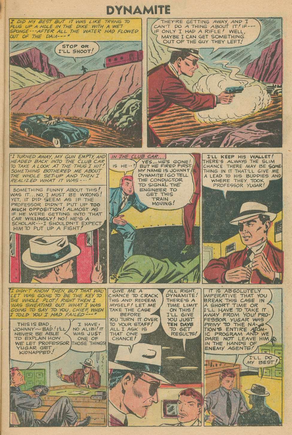 Old-fashioned Comics: Johnny Dynamite #10 – #12 (1955) Complete Series [Charlton Comics Collection]