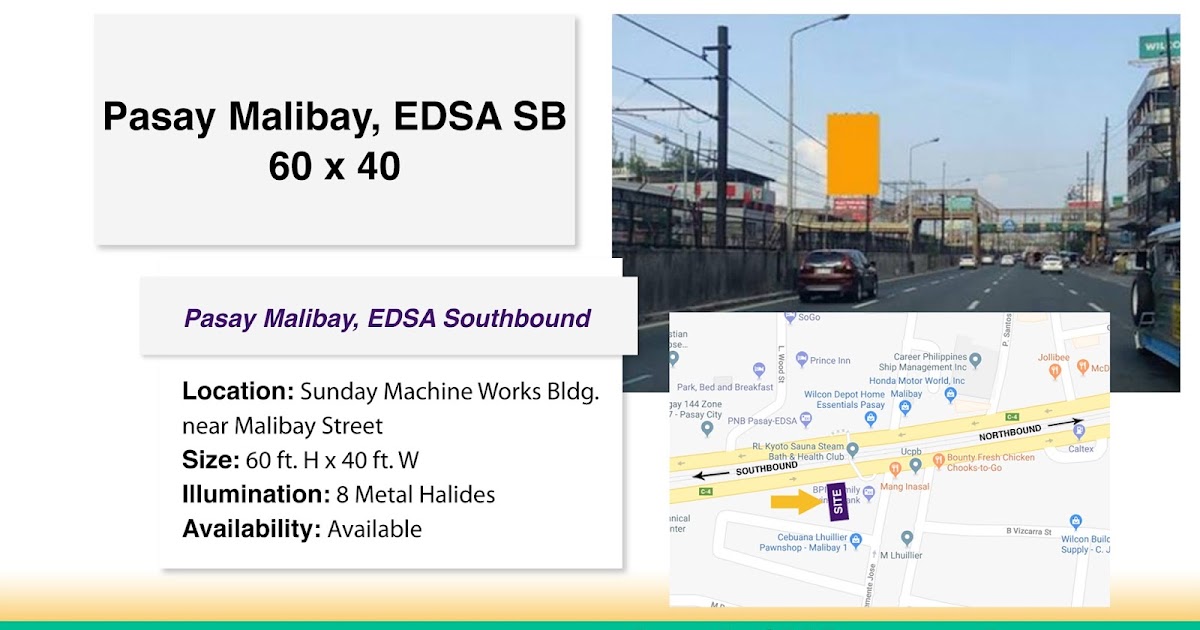 Available Billboard: Pasay Malibay, EDSA Southbound
