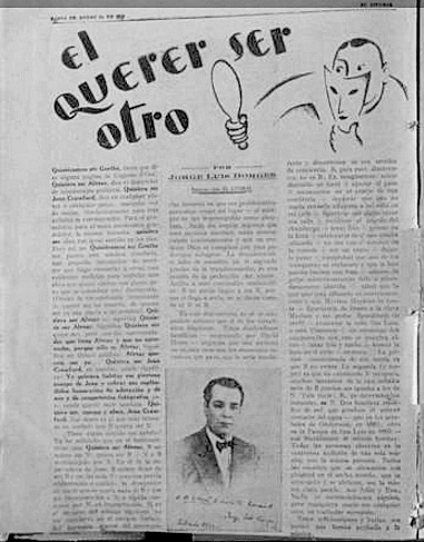 Borges todo el año: Jorge Luis Borges: Querer ser otro