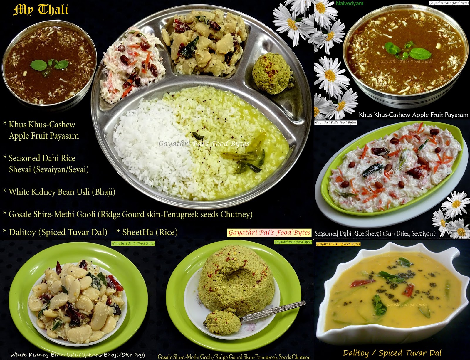 Gayathri Pai's Food Bytes: My Amchi Festive Thali 120.