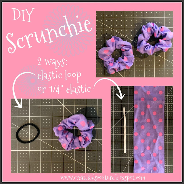 Create Kids Couture: DIY Hair Scrunchies