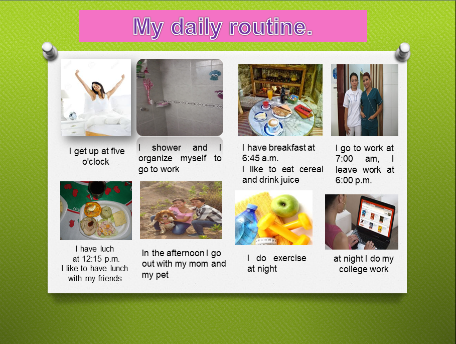Technology Integration Assignment : MY DAILY ROUTINE