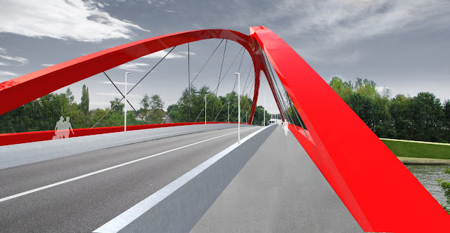 unbuilts: Bridge Design | Bow-String Bridge | Albert Canal | Belgium ...