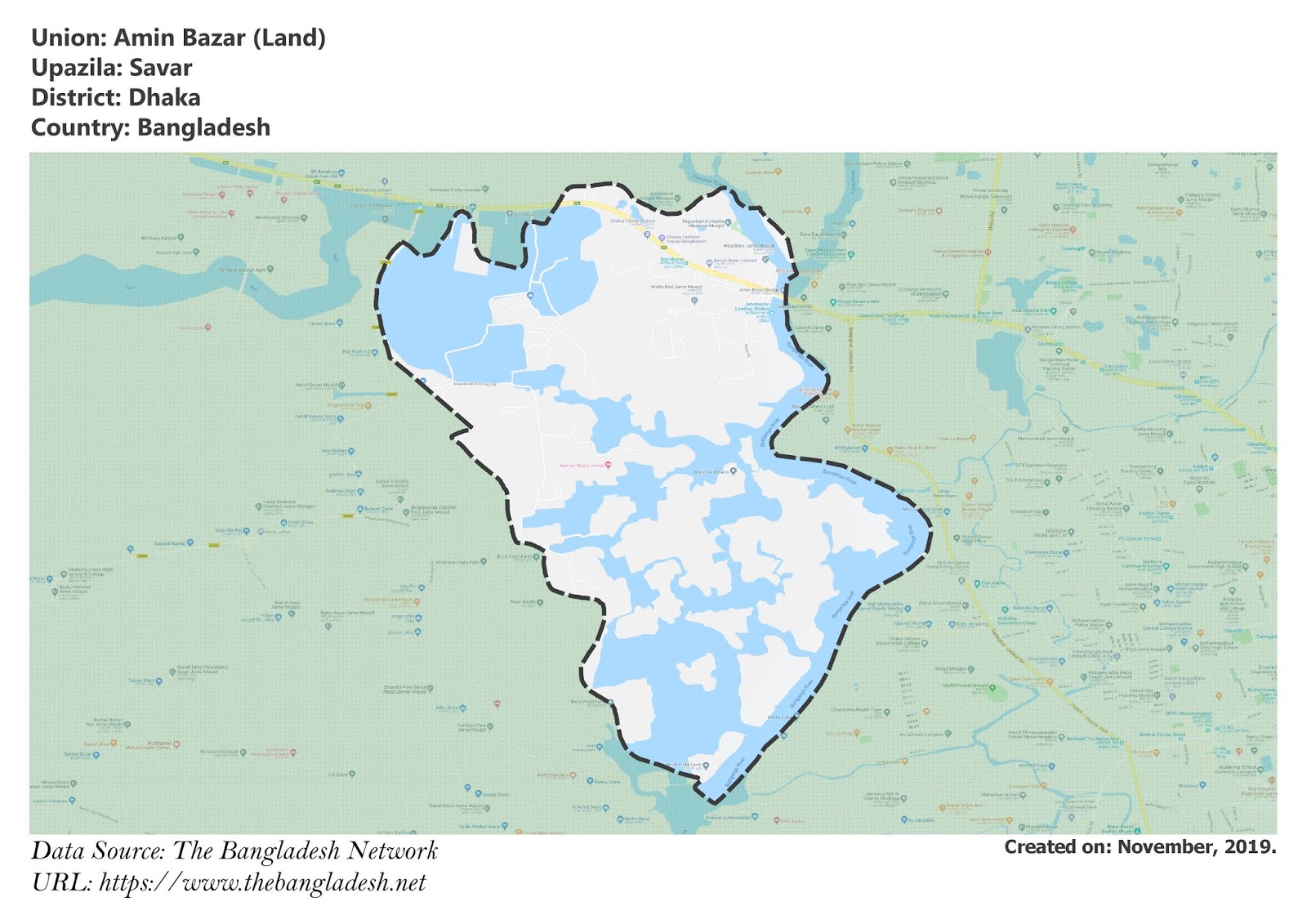 Amin Bazar Union, Dhaka