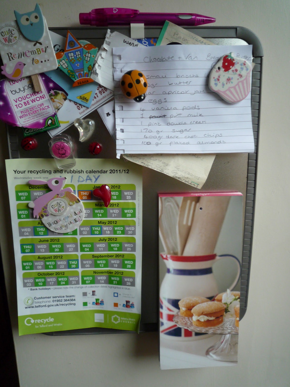 Union Jack Recipe File and Magnetic Notepad Review - GARDEN, TEA, CAKES ...