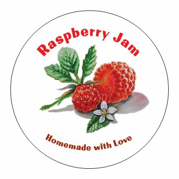 Raspberries - Jam Labels Project