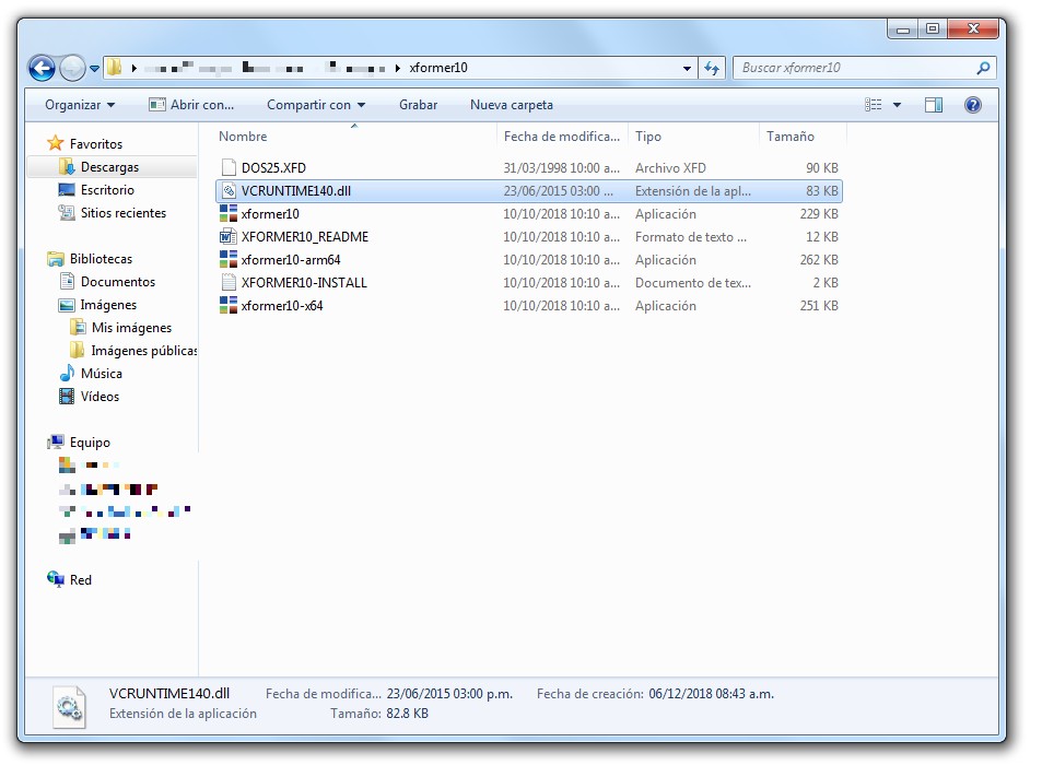 Como instalar XFORMER 10, emulador de computadoras Atari 8-bits