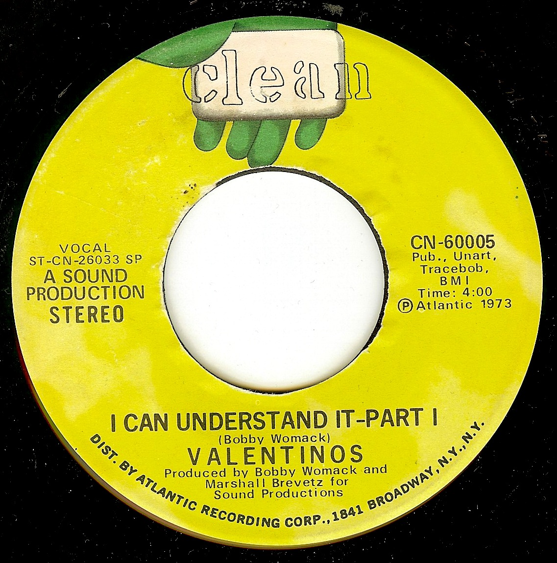 Derek's Daily 45: THE VALENTINOS - I CAN UNDERSTAND IT