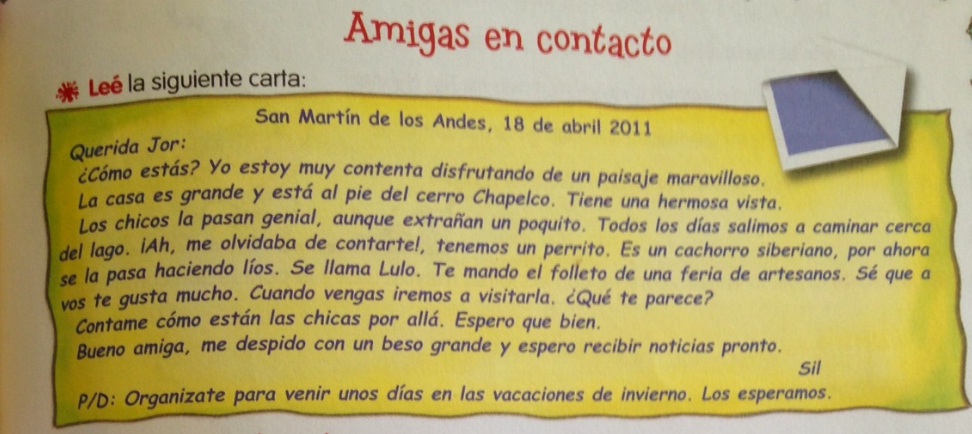 Mochilas en red Tercero Bayard: Tarea semanal de Prácticas del Lenguaje ...