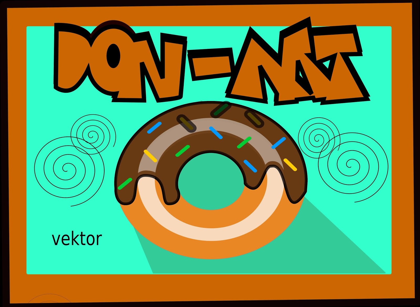 Tutorial Membuat Vektor Gambar Donat Dengan Inkscape - Viano Tech