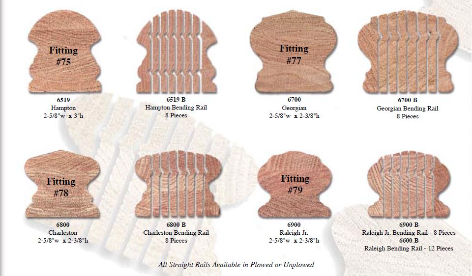 Wood Stairs and Rails and Iron Balusters: Custom Rail Profiles