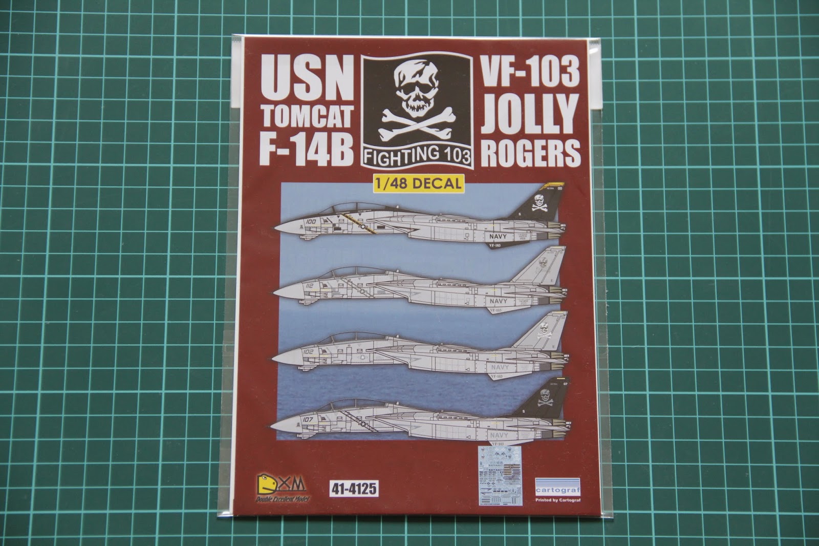 DXM Decals 1/48 USN Tomcat F-14B VF-103 Jolly Rogers (41-4125 ...