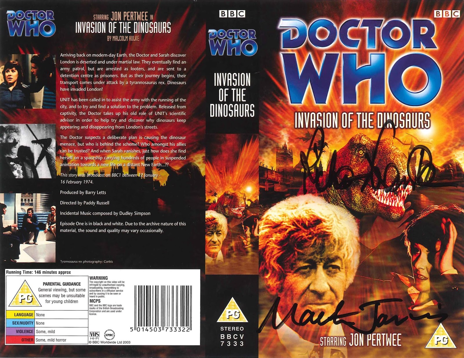 Dave's Doctor Who Collection: Signed VHS Covers