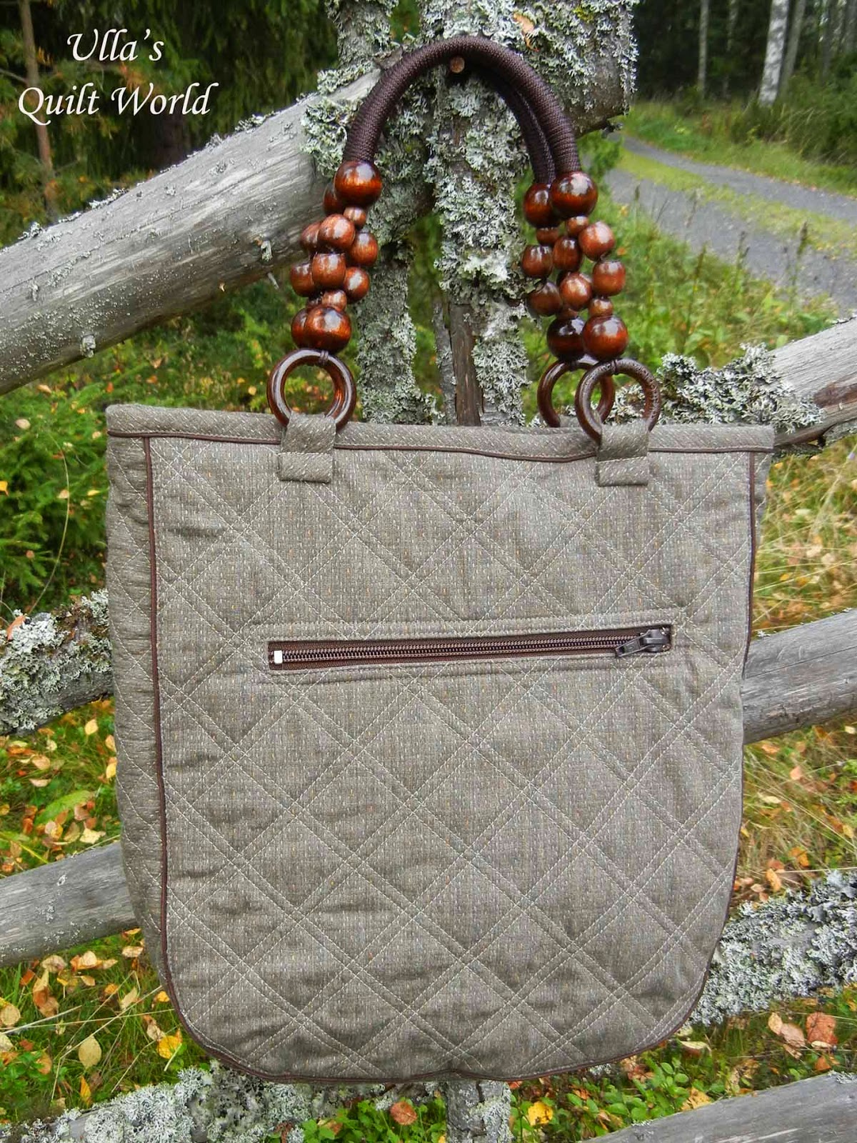 Patchwork bag, flowers + pattern - quilt | Ulla's Quilt World | Bloglovin’