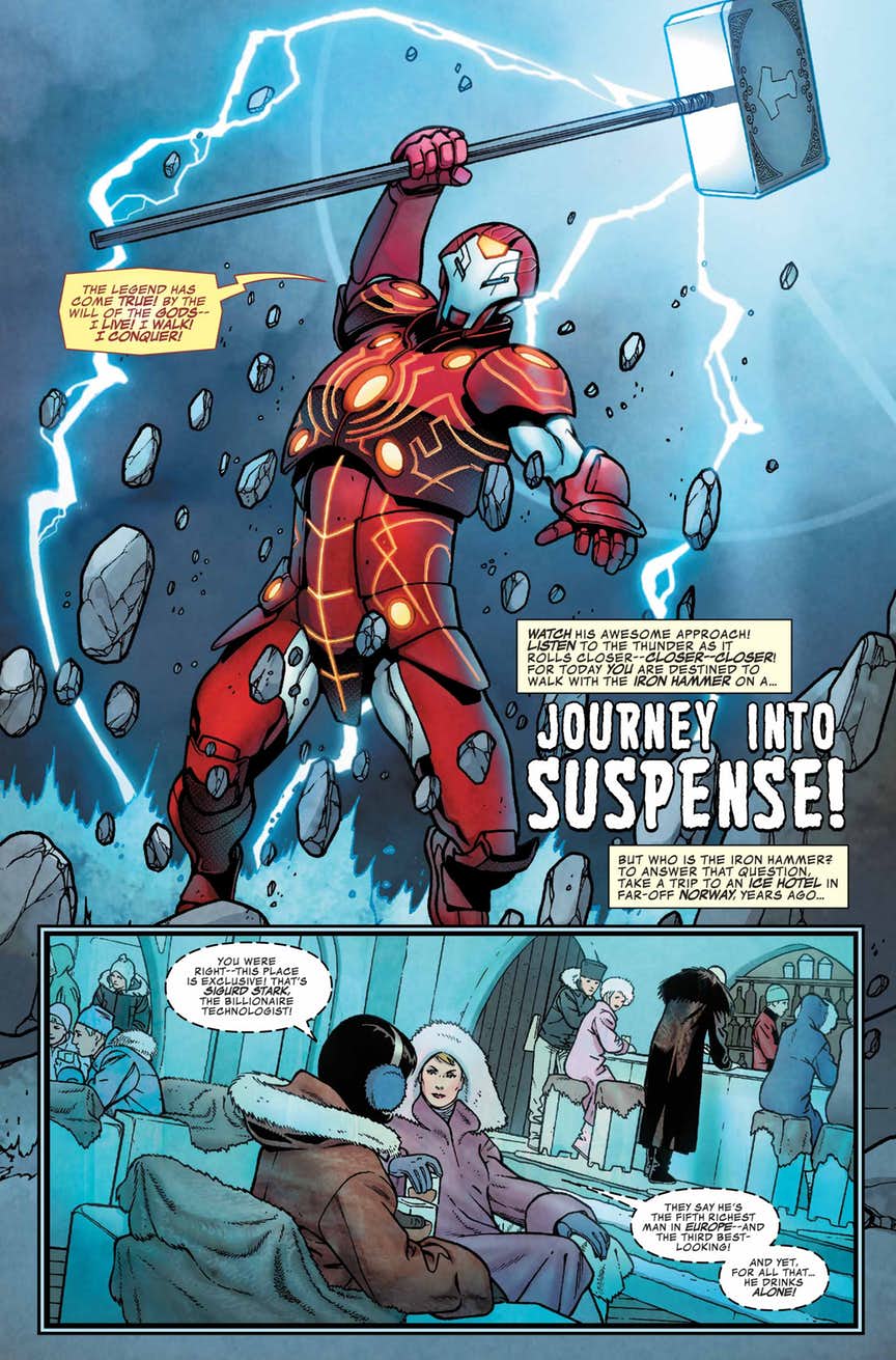 Veja um preview de páginas da primeira edição de Iron Hammer da série ...