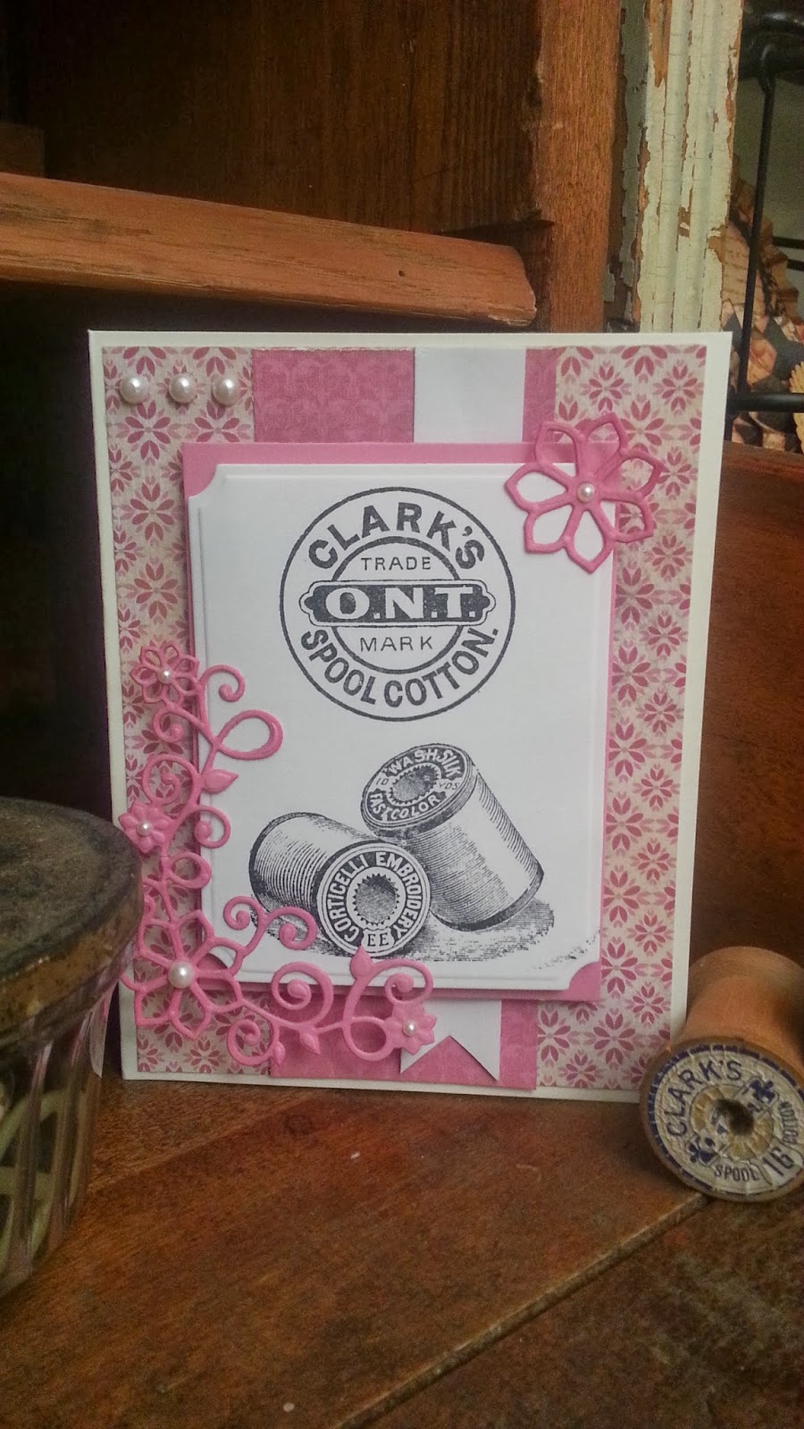 Ken's World in Progress: Handmade Vintage Style Card