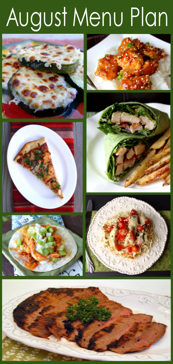 August Menu Plan 2012 – Jamie Cooks It Up