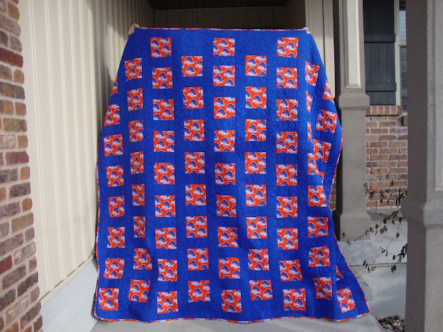 brasier house: BOISE STATE QUILT