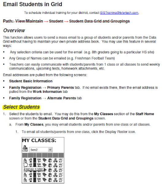 Middle School Staff Blog : Pictures of Instructions for Emailing Parents