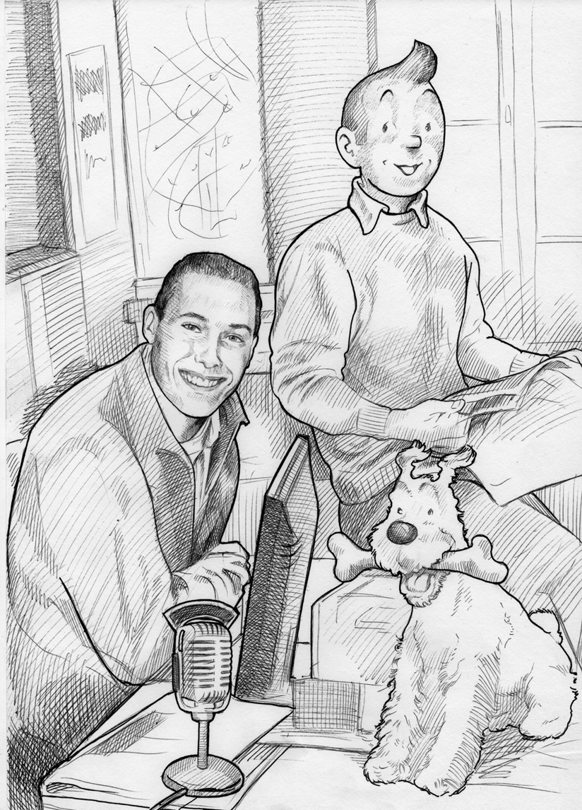Nacho Castro, ilustrador: Tintin, una commission