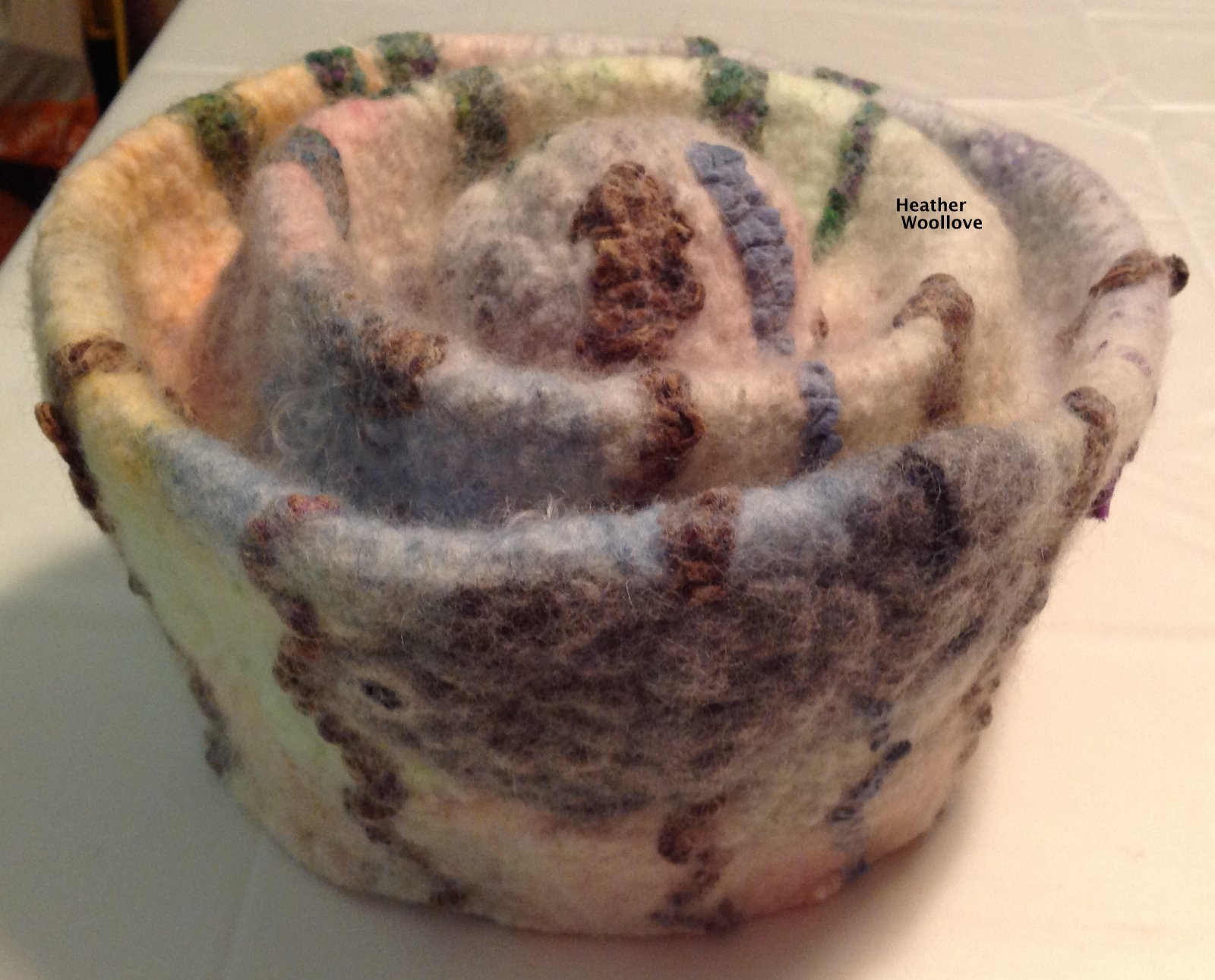 Wool love-functional fiber art: Wet-Felted Fish Hat- Part 2 of 2
