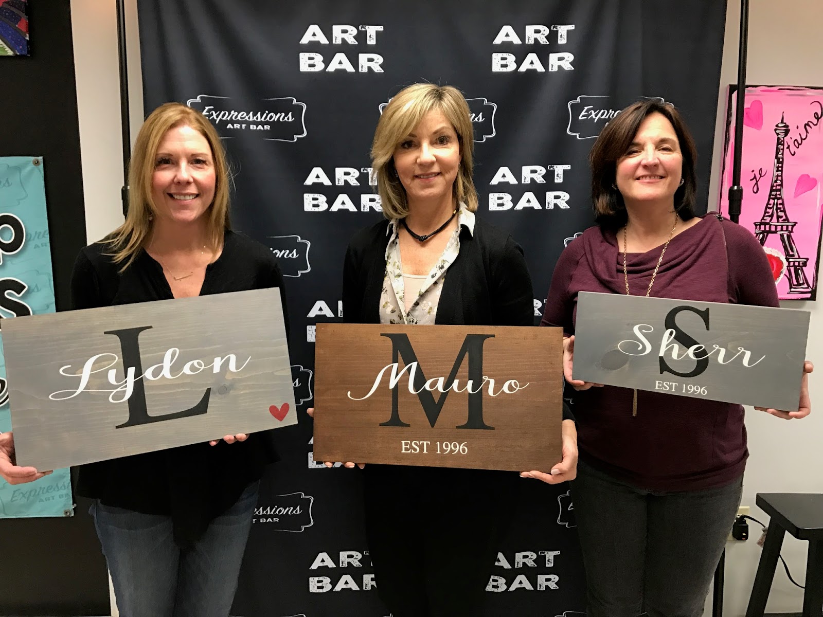 Expressions Art Bar: WOOD SIGN PARTIES!