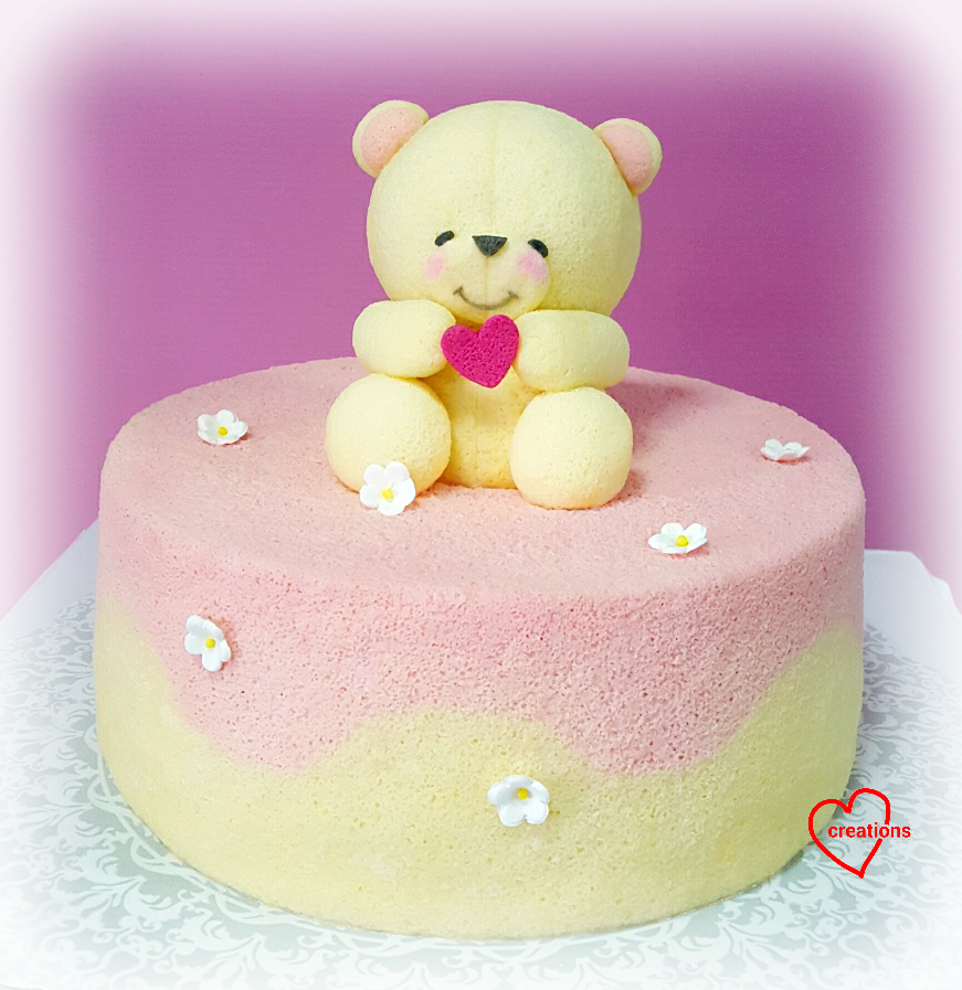 Loving Creations for You: Forever Friends Bear Yuzu Chiffon Cake