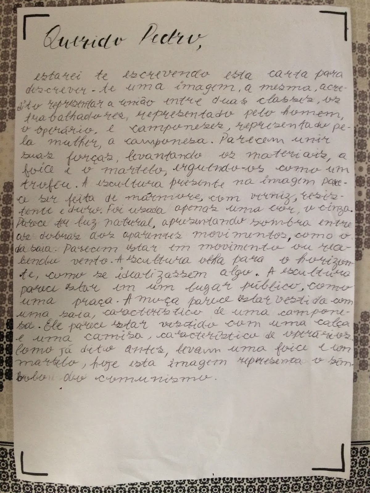 CAP Pesquisa: 2º ano escreve carta para descrever imagem