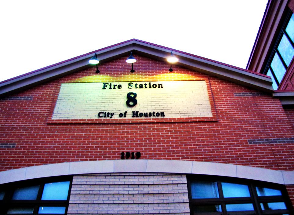 Houston in Pics: City of Houston Fire Station No 8 in Downtown near Pie