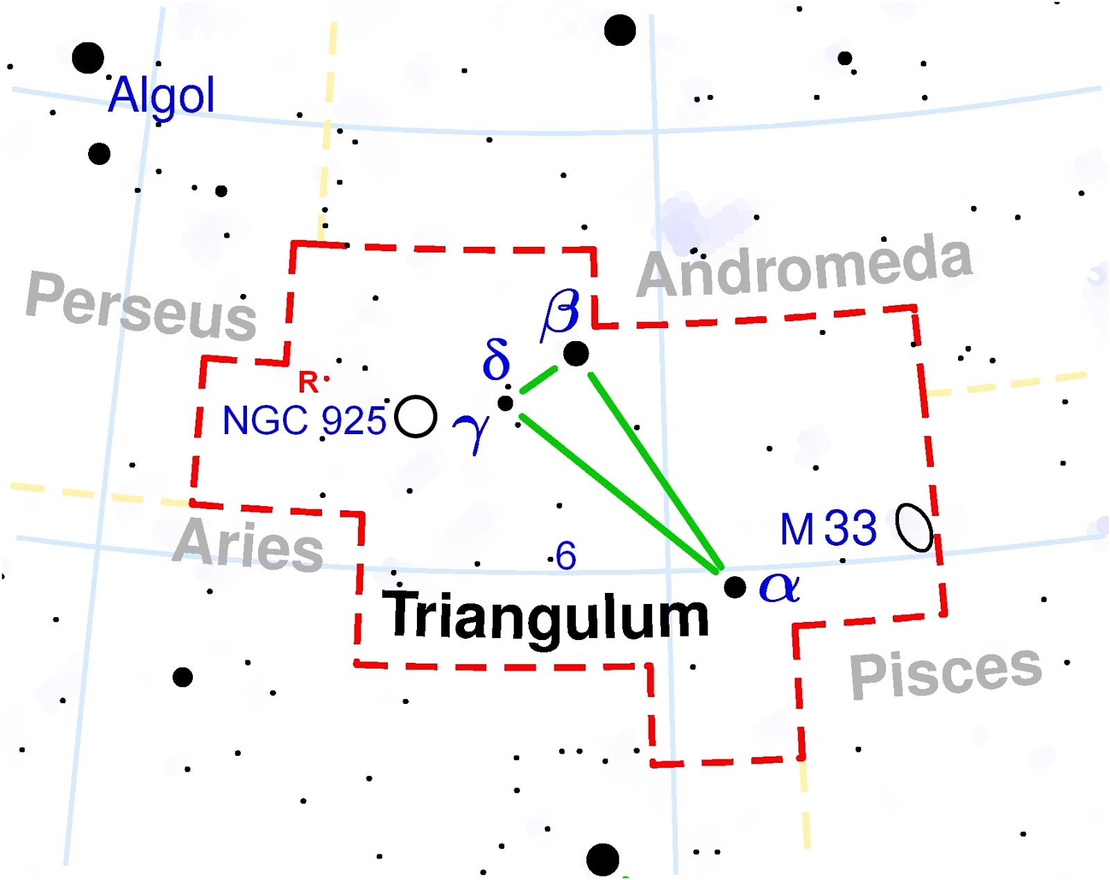 Astronomia: Triangulum ( Triângulo )