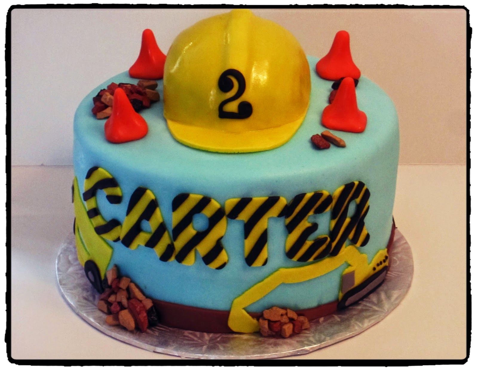 Cakes...Or Something Like That: Construction 2nd Birthday Cake