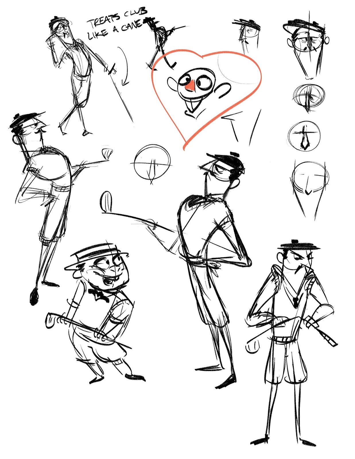 Art of Marco Rivera: Bogey and Mr. Fairway - Walk and Run Animation