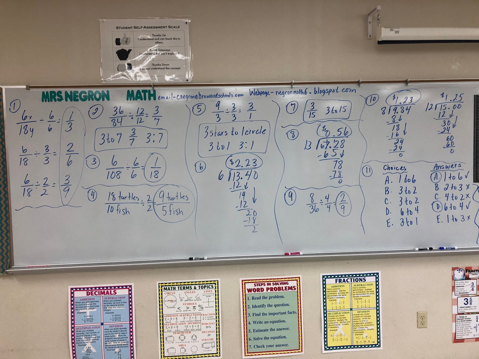 Mrs. Negron 6th Grade Math Class: 2018