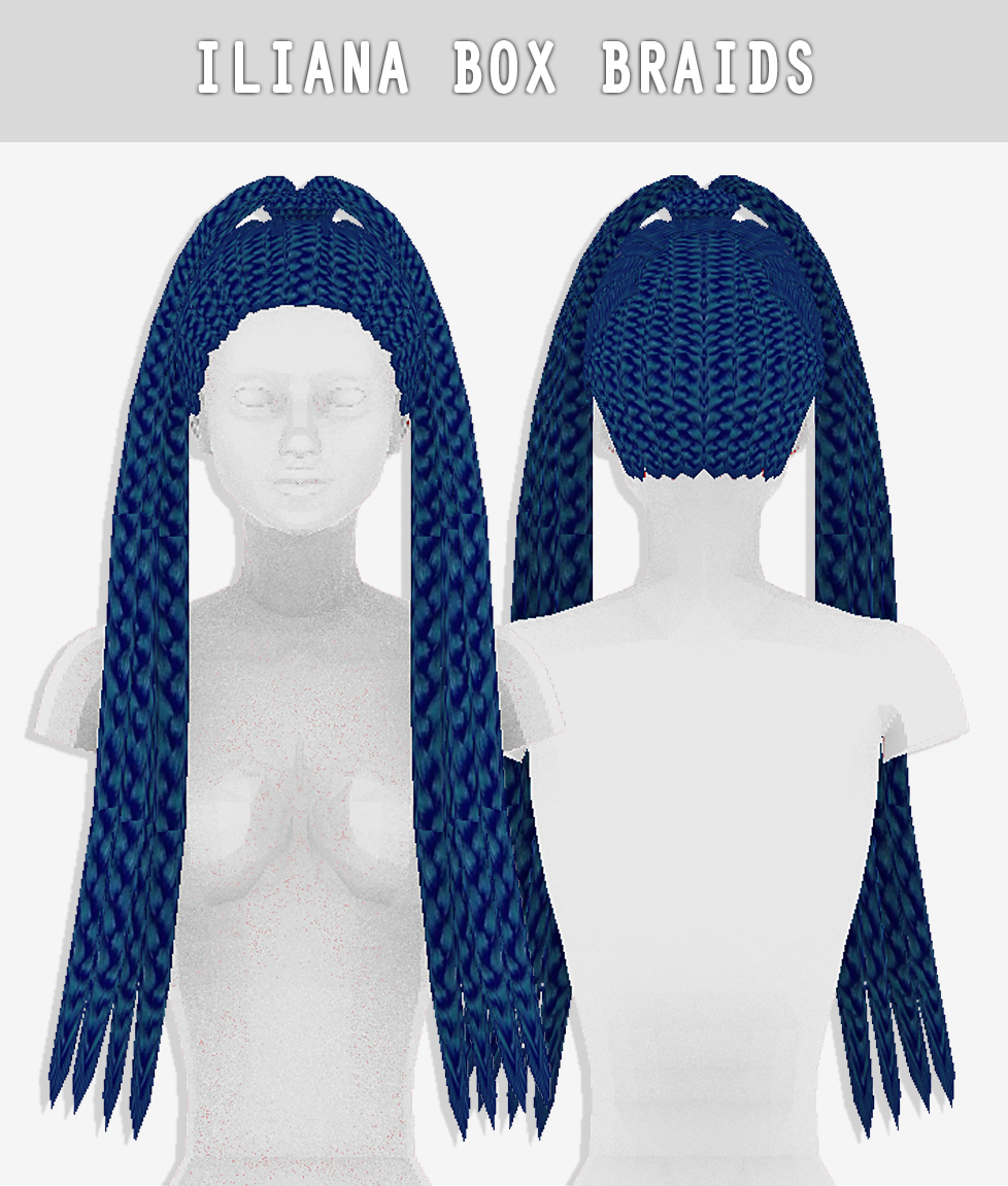 The Black Simmer: Iliana Box braids by Grafity