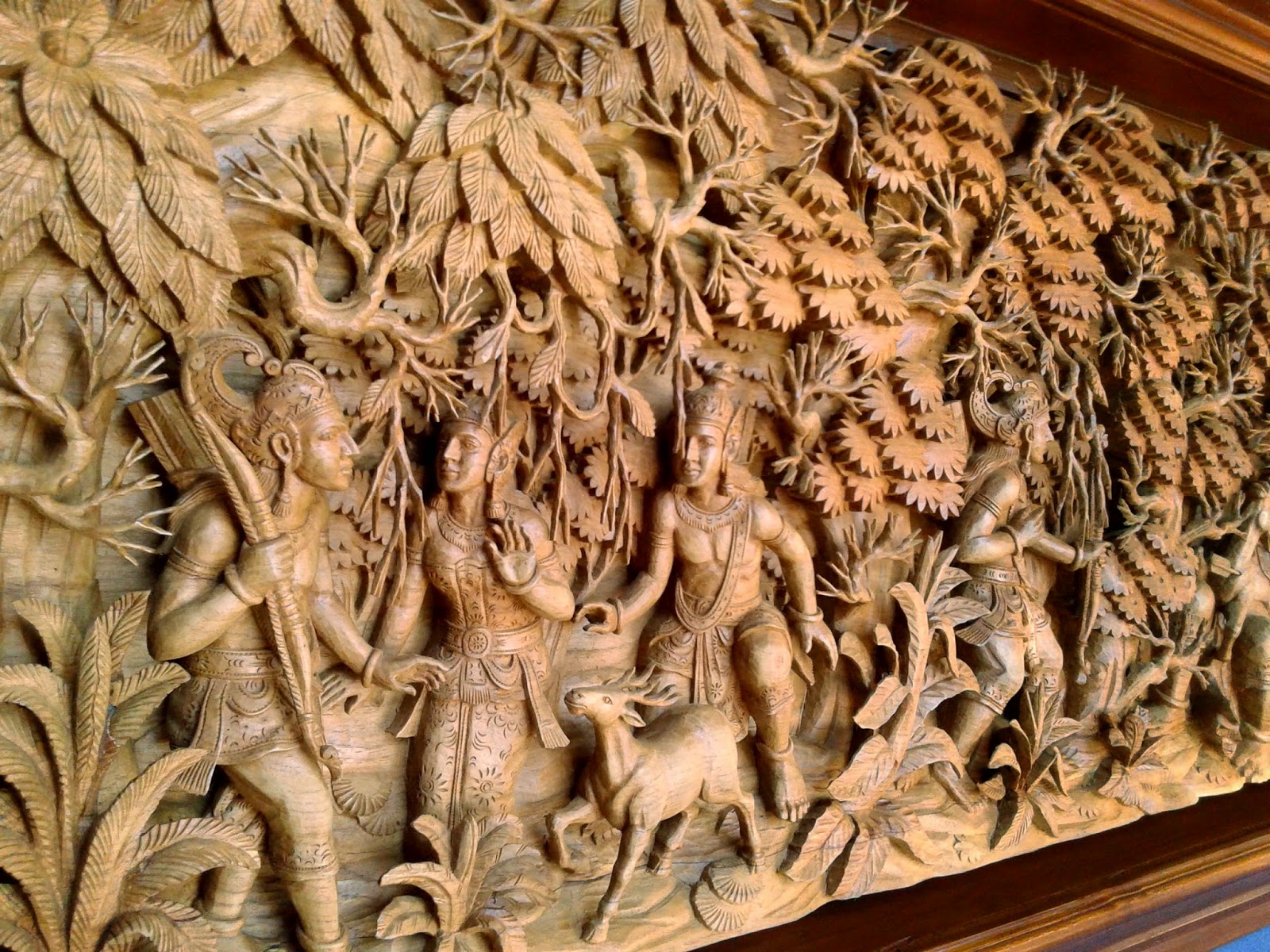 Gallery seni ukiran kayu: Relief Ramayana Kayu jati. suatu karya seni ...