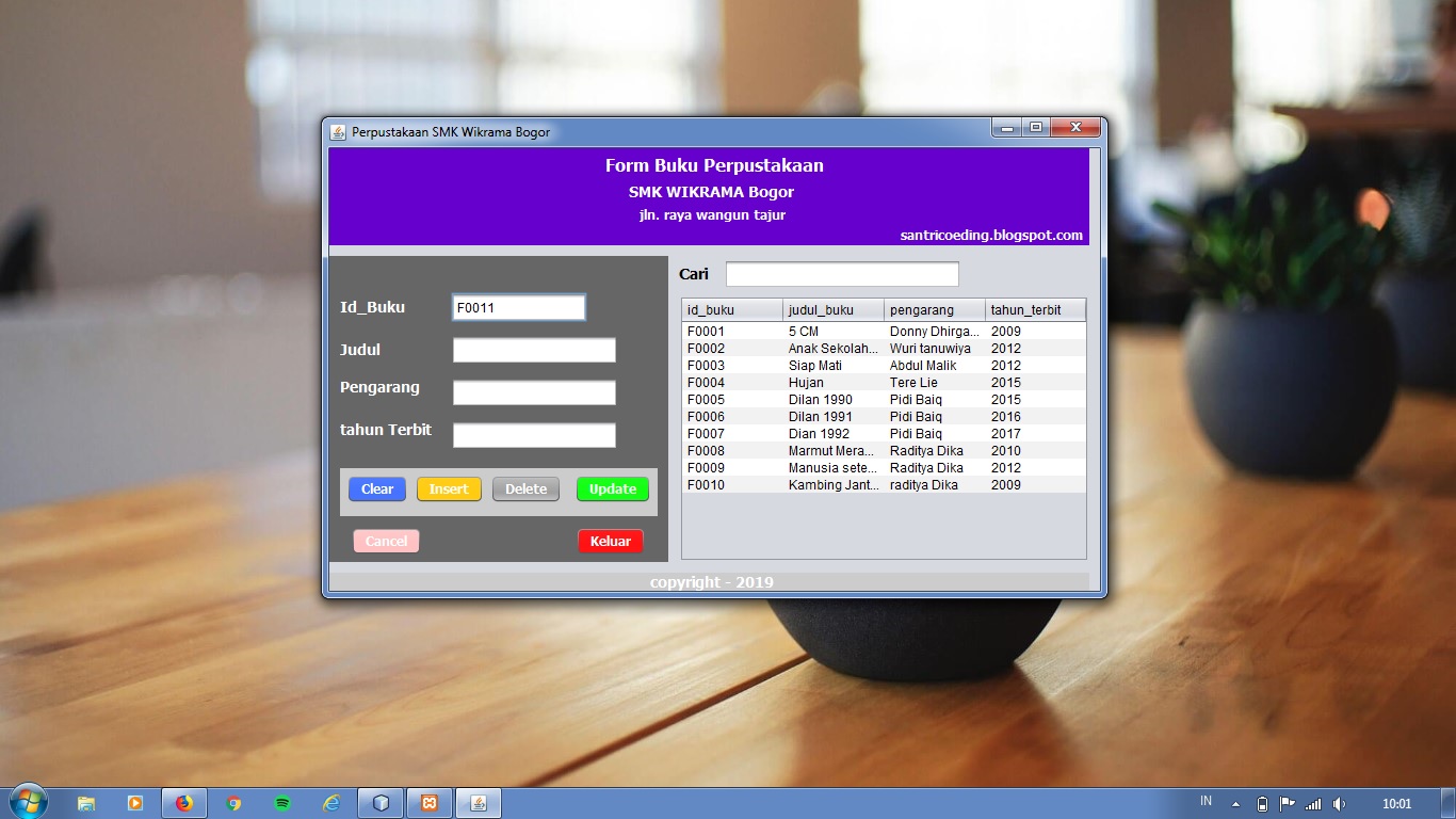Java neatbeans: Membuat Sistem CRUD dan Search Di Java NetBeans