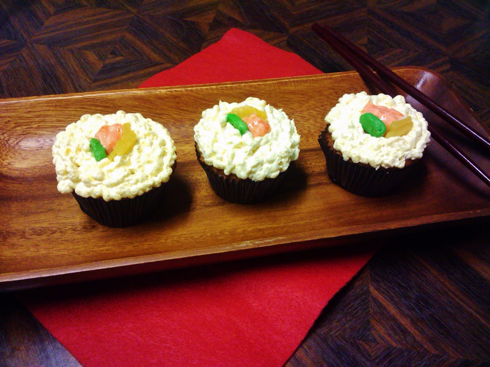 Baking Memoirs: Sushi Cupcakes