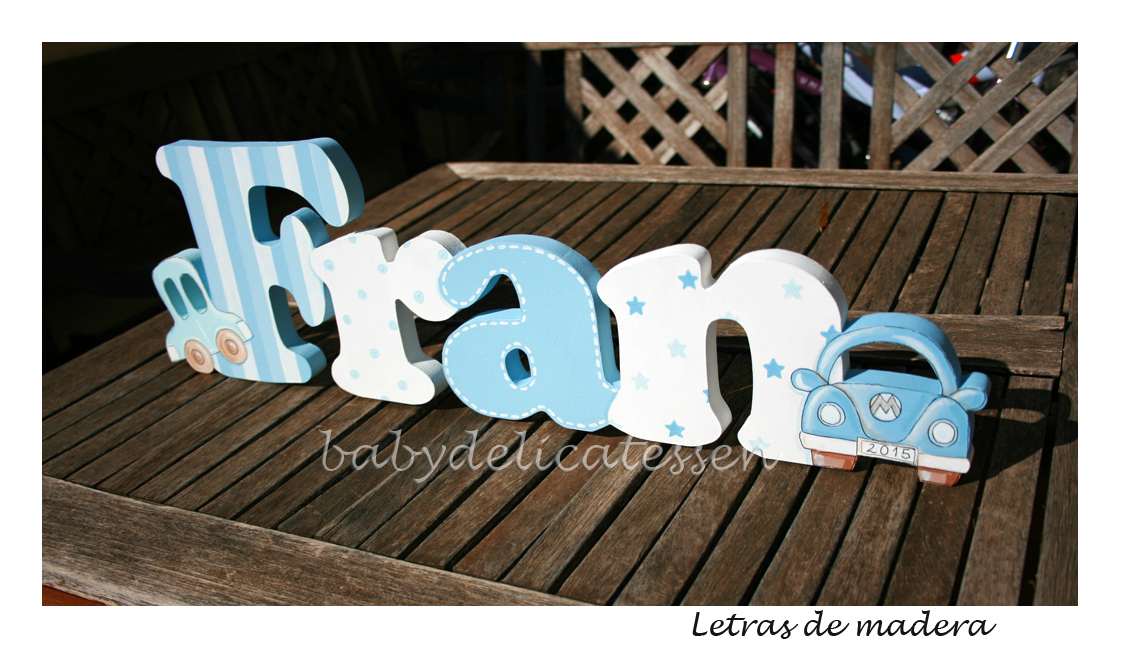 BABY DELICATESSEN LETRAS DE MADERA: FRAN PARA APOYAR