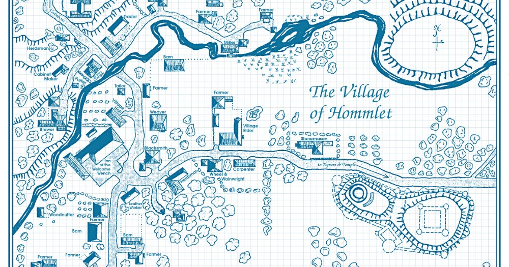 Mage of the Striped Tower: Hommlet in Blue