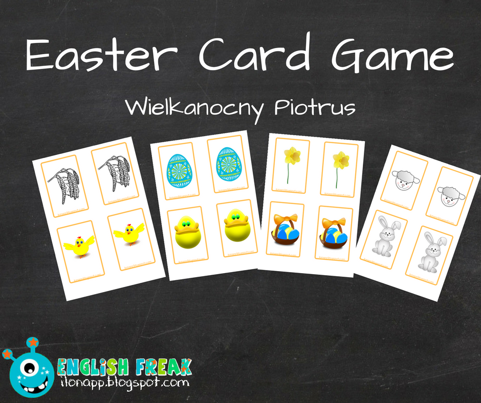 EASTER CARD GAME - WIELKANOCNY PIOTRUŚ (PRINTABLE) - English Freak ...