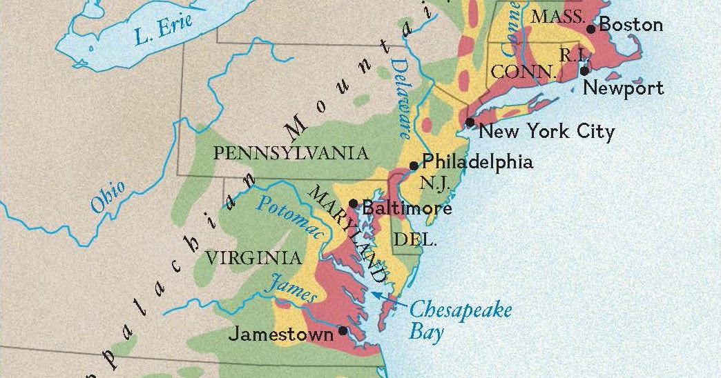 Mapa da América Colonial