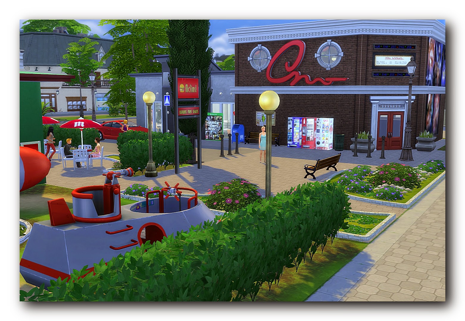 Architectural tricks from Dalila for SIMS 3-4: Sims street