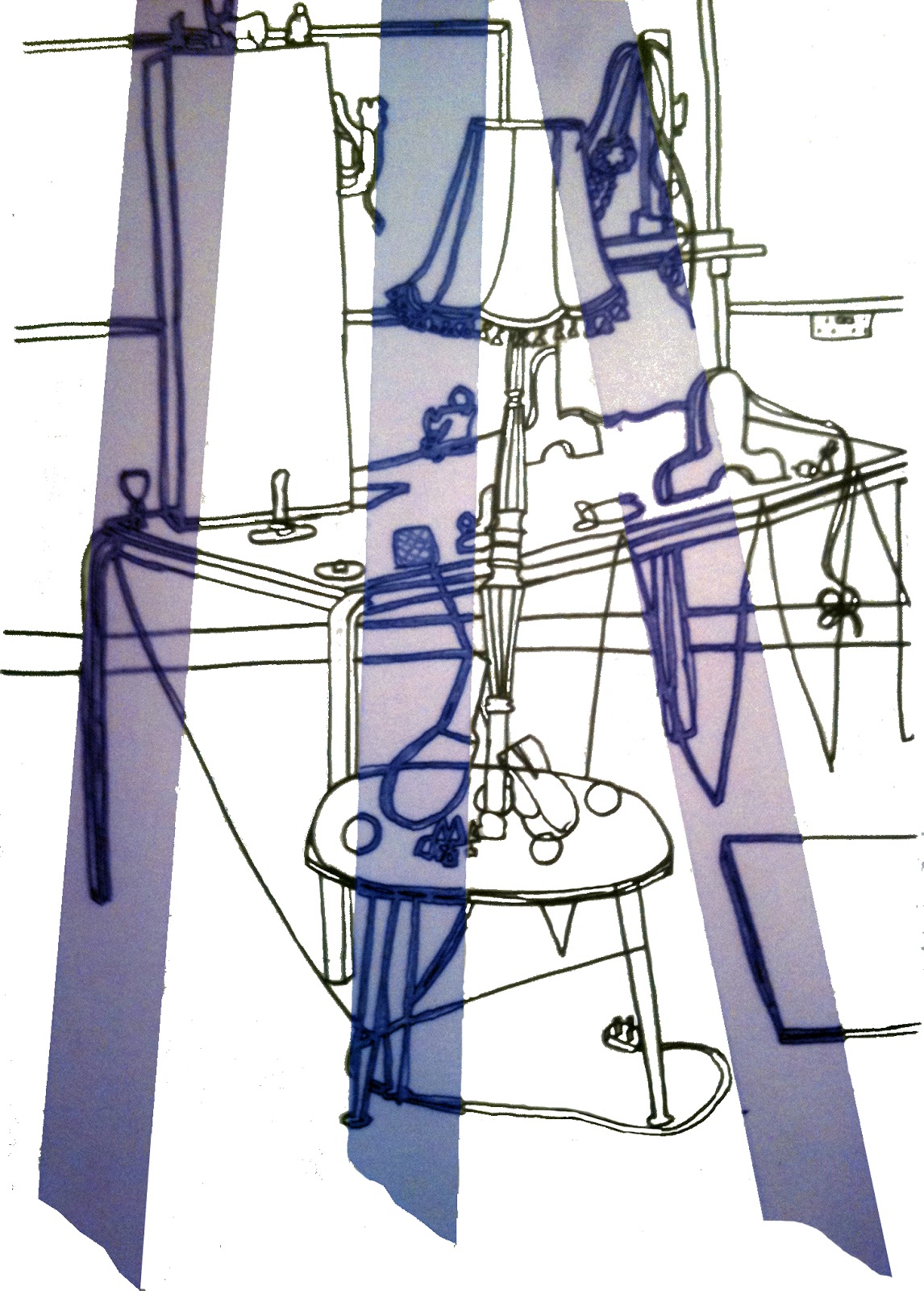 Budding Interiors.: Some Cushion Designs from Line Drawings.