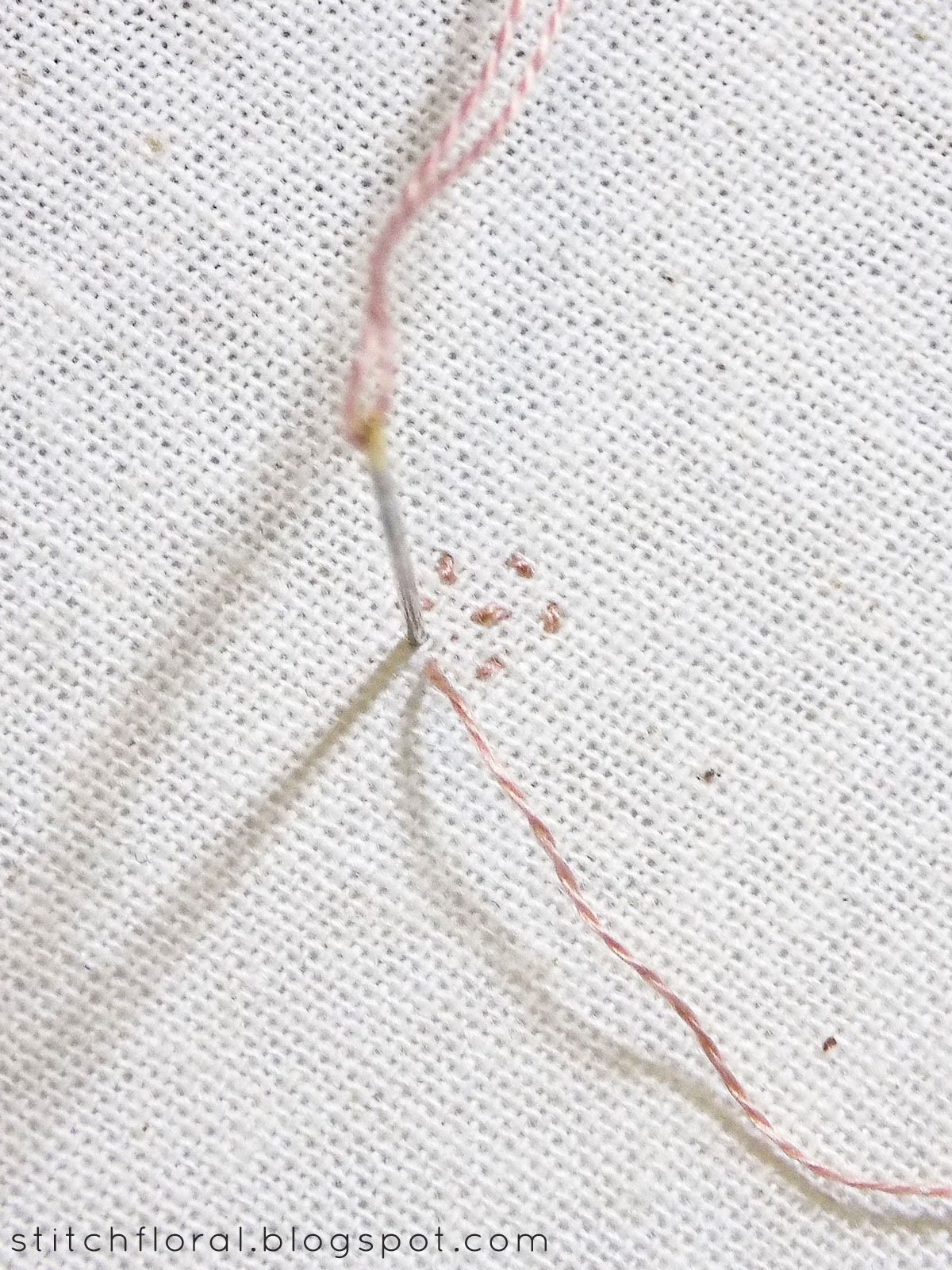 Learn how to seed stitch and how to shade with seeding - Stitch Floral