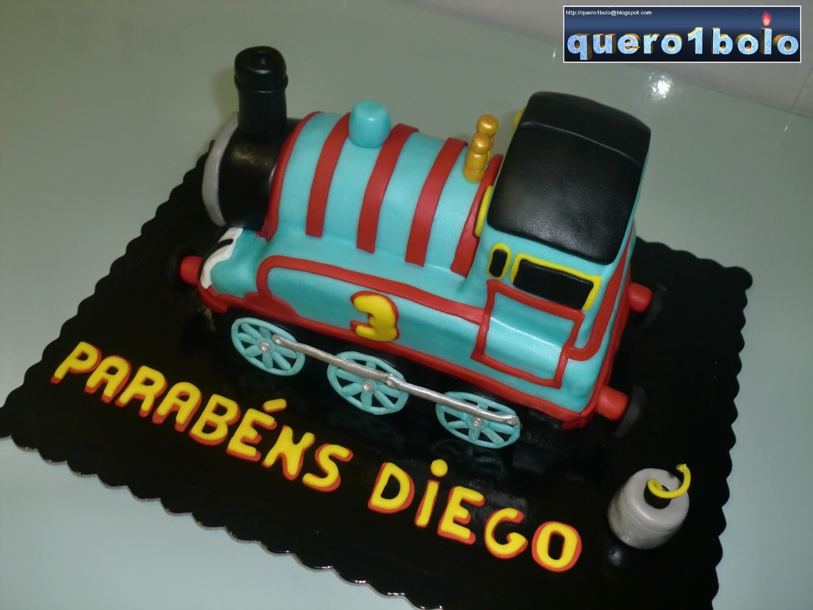 Quero1bolo: Parabéns Diego - Comboio Thomas