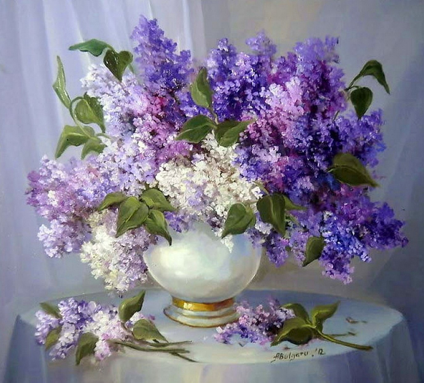 Oleos de flores modernas - Imagui