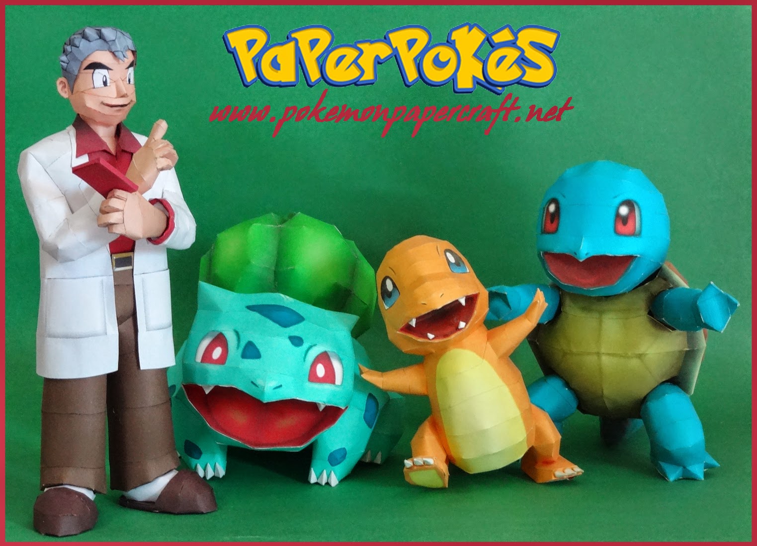 PaperPokés - Pokémon Papercraft: PROFESSOR OAK