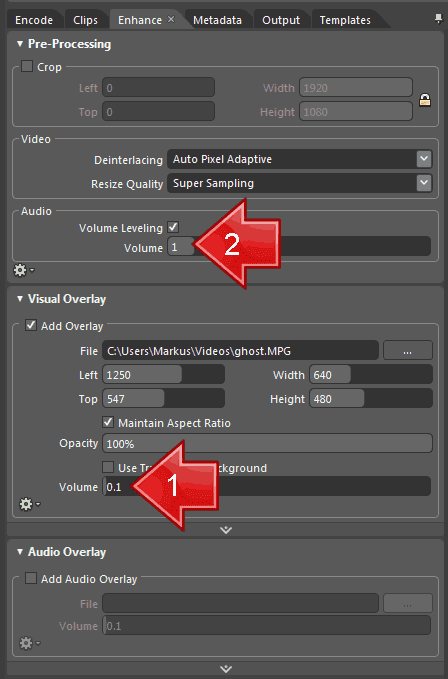 Metadata Consulting [dot] ca: Expression Encoder Video Overlay Volume