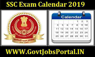 SSC Examination Calendar 2019 - Staff Selection Commission Exam ...